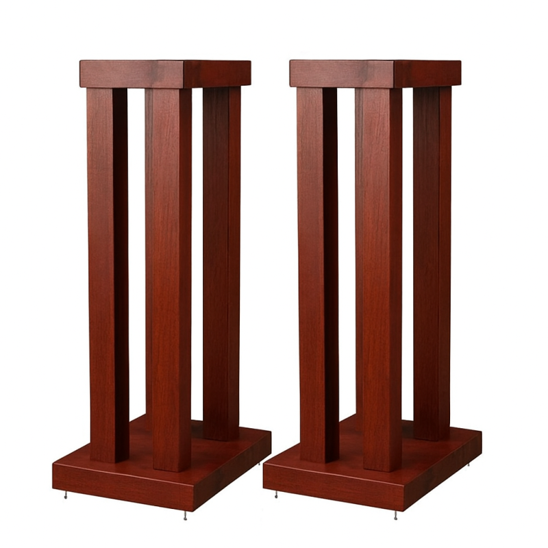Hi-Fi Racks Podium T5 4 Leg Speaker Stands Mahogany 600mm - Analogue ...