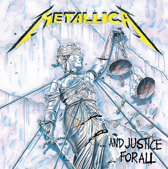 Metallica Framed Canvas Print Justice For All 40 x 40 cm - Analogue ...