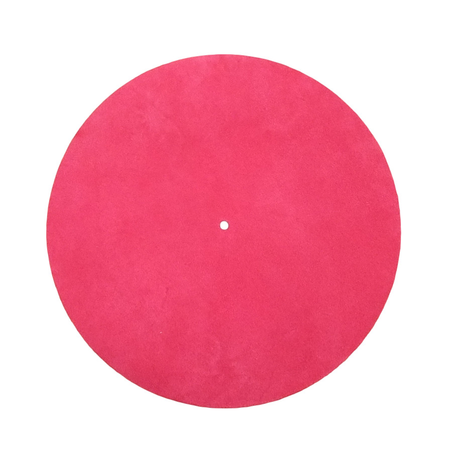 Analogue Studio Leather Turntable Platter Mat (Red) - Analogue Seduction