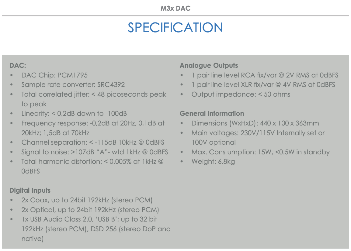 Musical Fidelity M3x DAC - Analogue Seduction