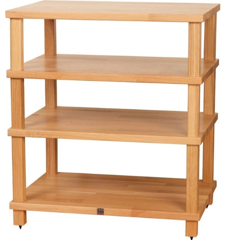 Hi-Fi Racks Podium Slimline Equipment Support Oak - Analogue Seduction