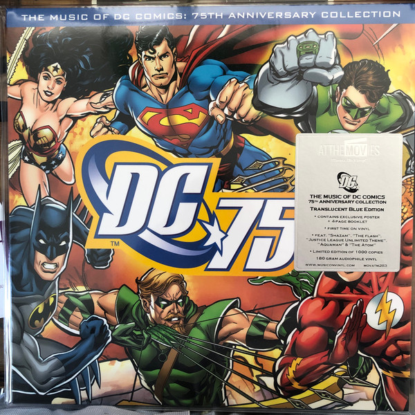 The Music Of DC Comics 75th Anniversary Translucent Blue Vinyl LP ...