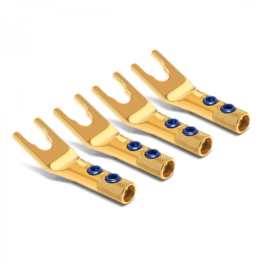 Oyaide SGSL Gold Plated Spade Plugs (SET OF 4) - Analogue Seduction
