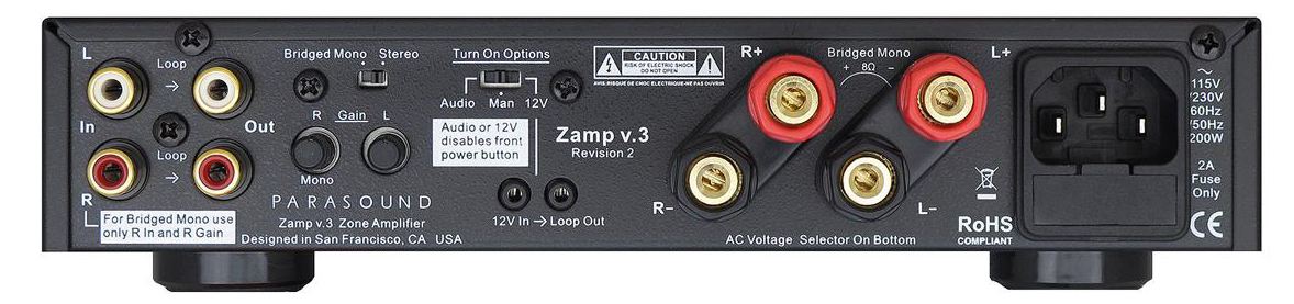 Parasound Zamp v. 3 Two Channel Power Amplifier - Analogue Seduction